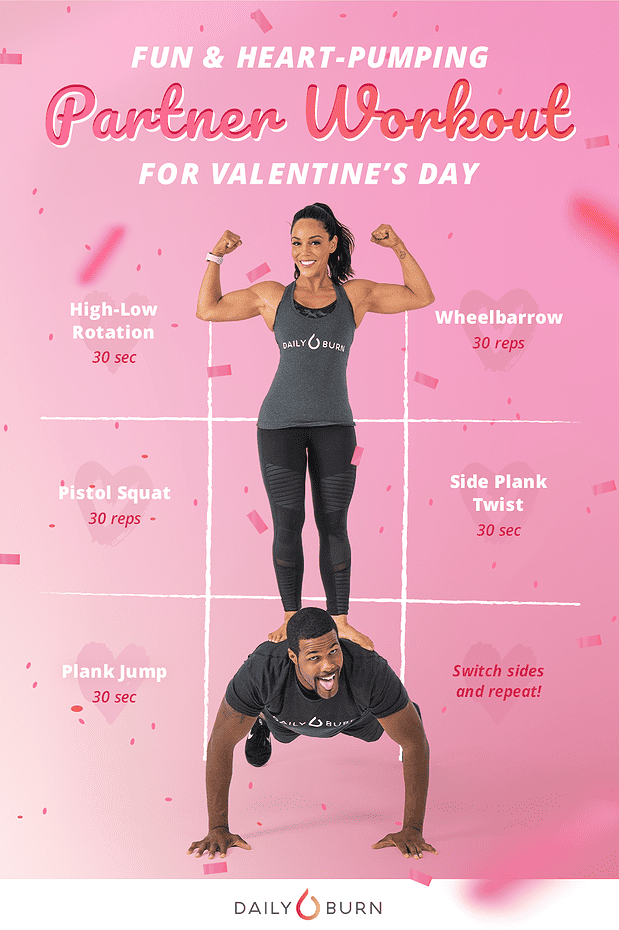5 Fun Heart-Pumping Partner Exercises for Valentine’s Day | Life by ...